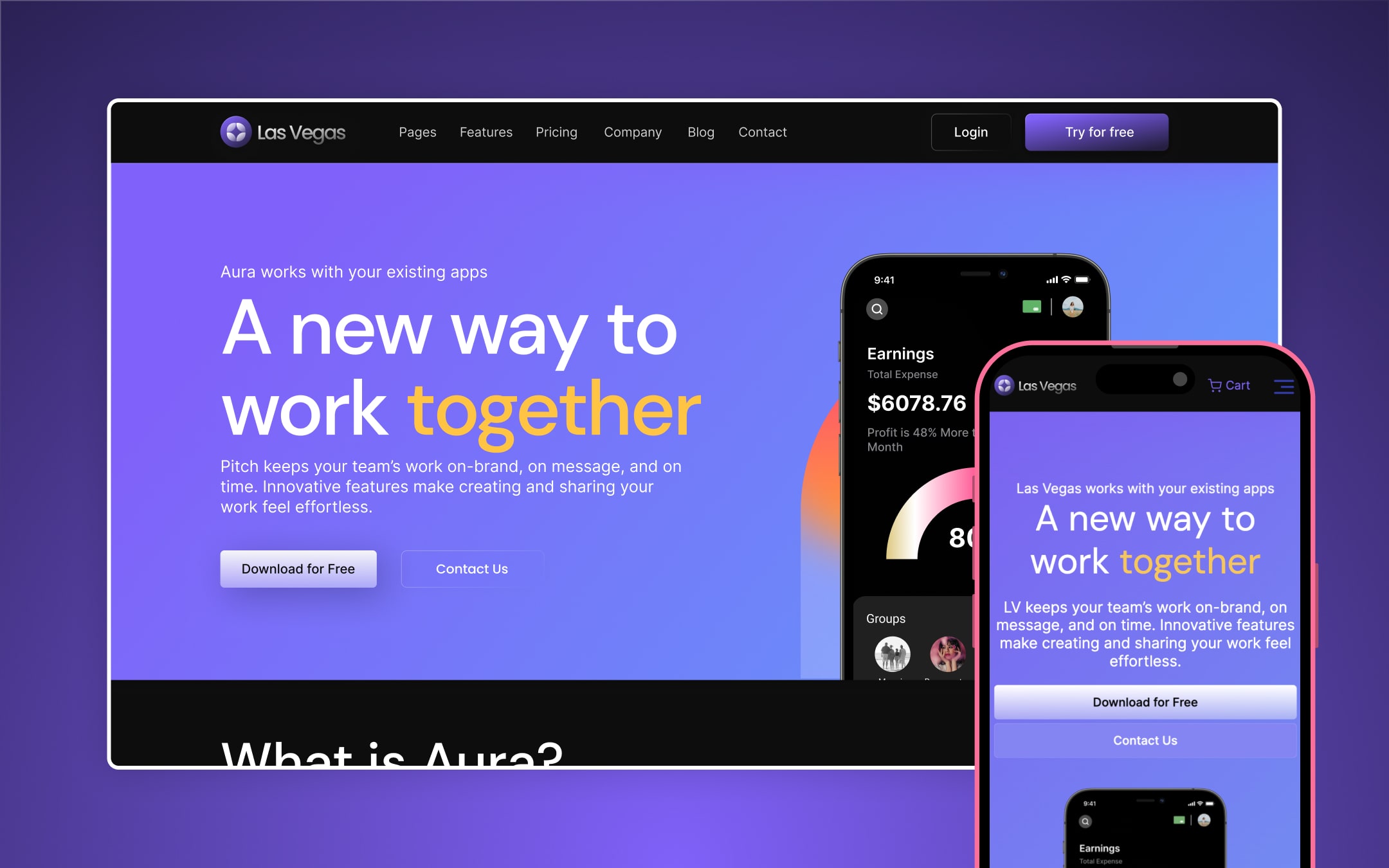 Las Vegas - SaaS Webflow Template | Wedoflow